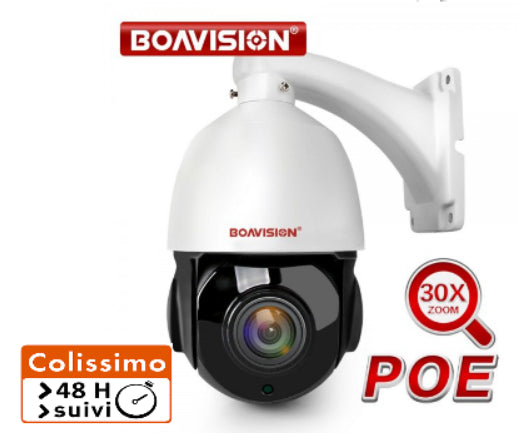 Caméra PTZ IP 1080P / 4MP / 5MP POE PTZ Zoom X30 Vision Nocturne 50 M ...